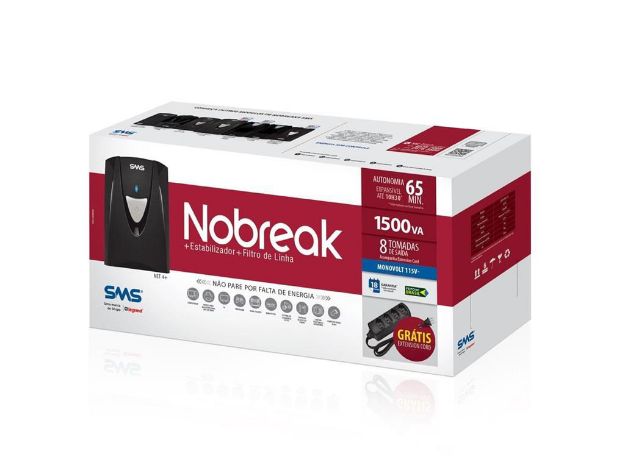 All Nations | Nobreak Sms Net4+ 1500va Mono/115v 5 Tomadas c/ Conexao P ...