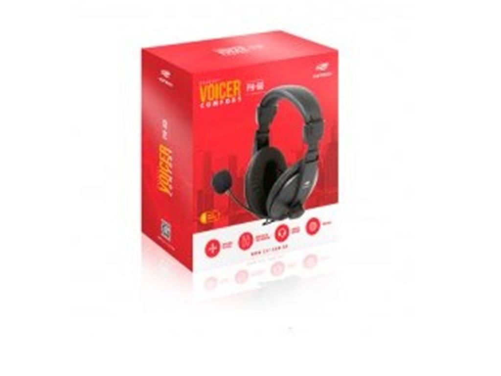All Nations | Headset C3tech Voicer Comfort Driver 3.5mm P2 - Ph-60bk